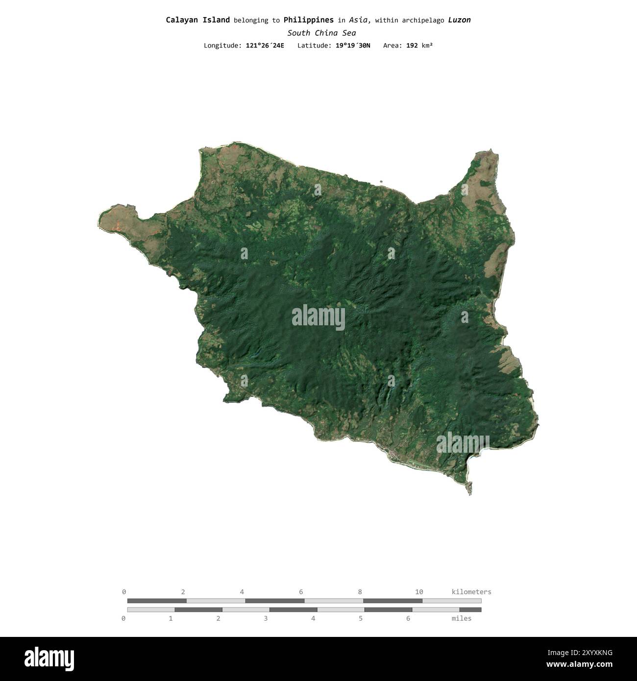 Calayan Island in the South China Sea, belonging to Philippines ...
