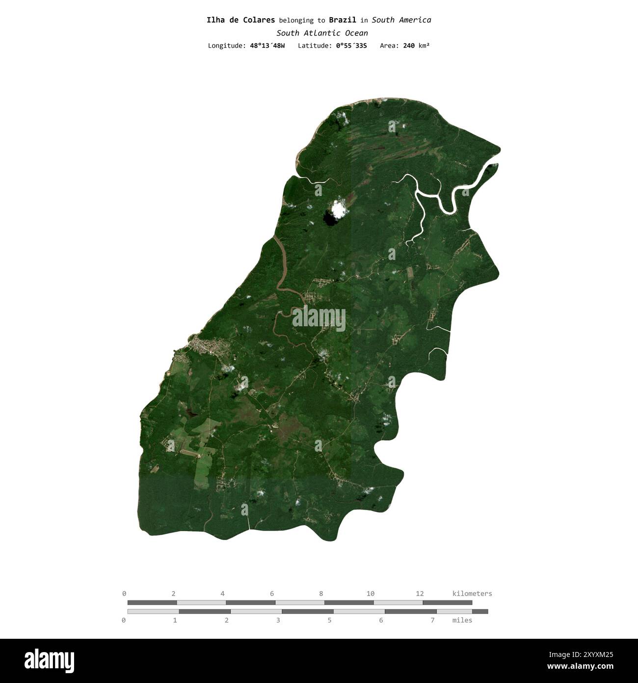 Ilha de Colares in the South Atlantic Ocean, belonging to Brazil ...