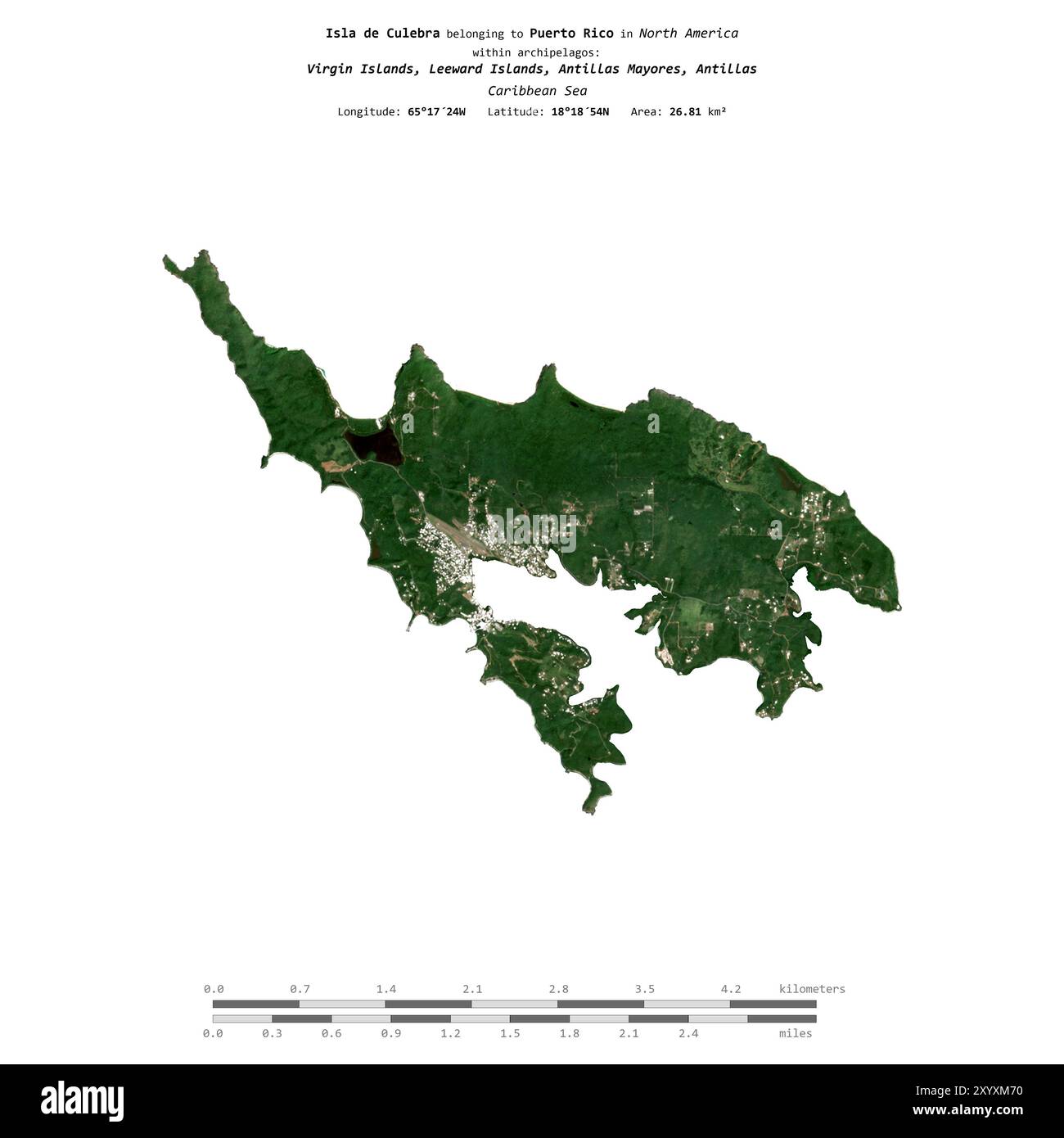 Culebra island map hi-res stock photography and images - Alamy