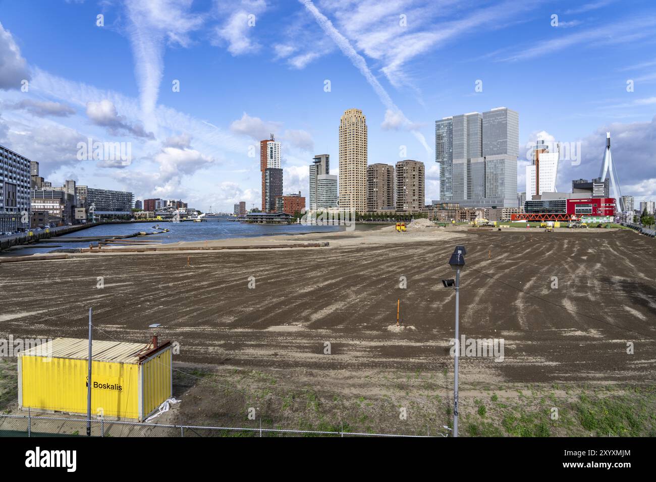 The Rijnhaven, a 28-hectare harbour basin, has now been filled in by ...