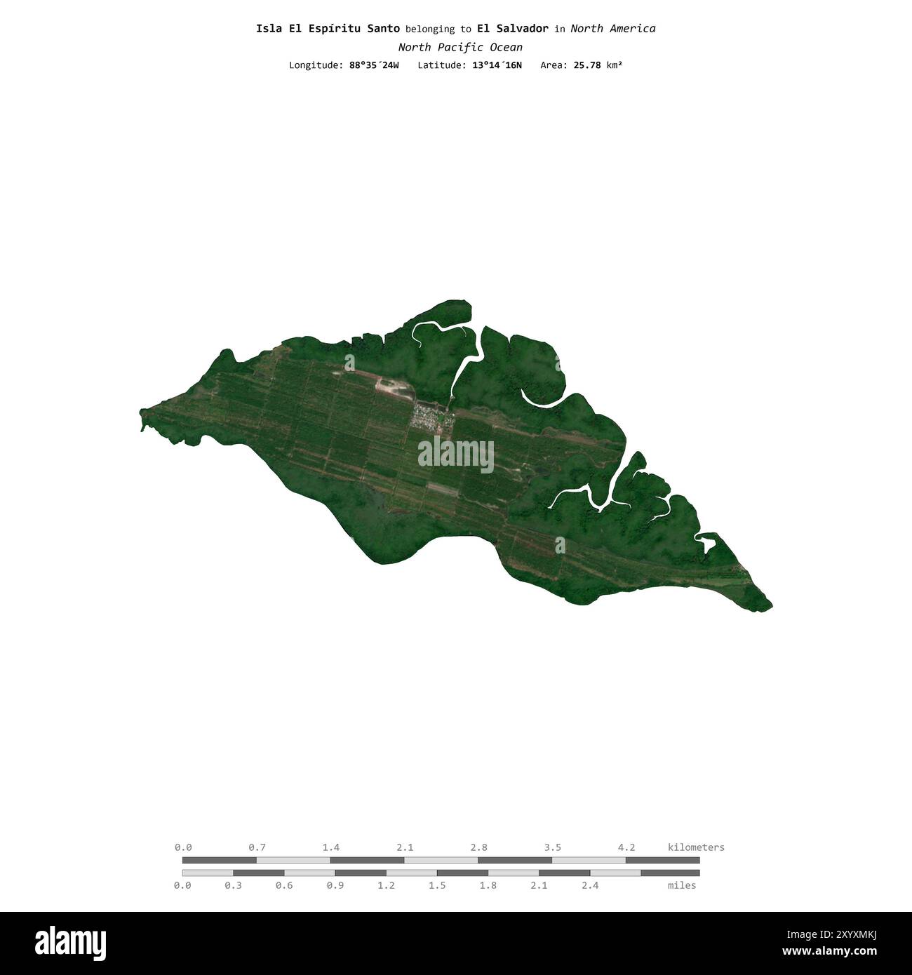 Isla El Espiritu Santo in the North Pacific Ocean, belonging to El ...