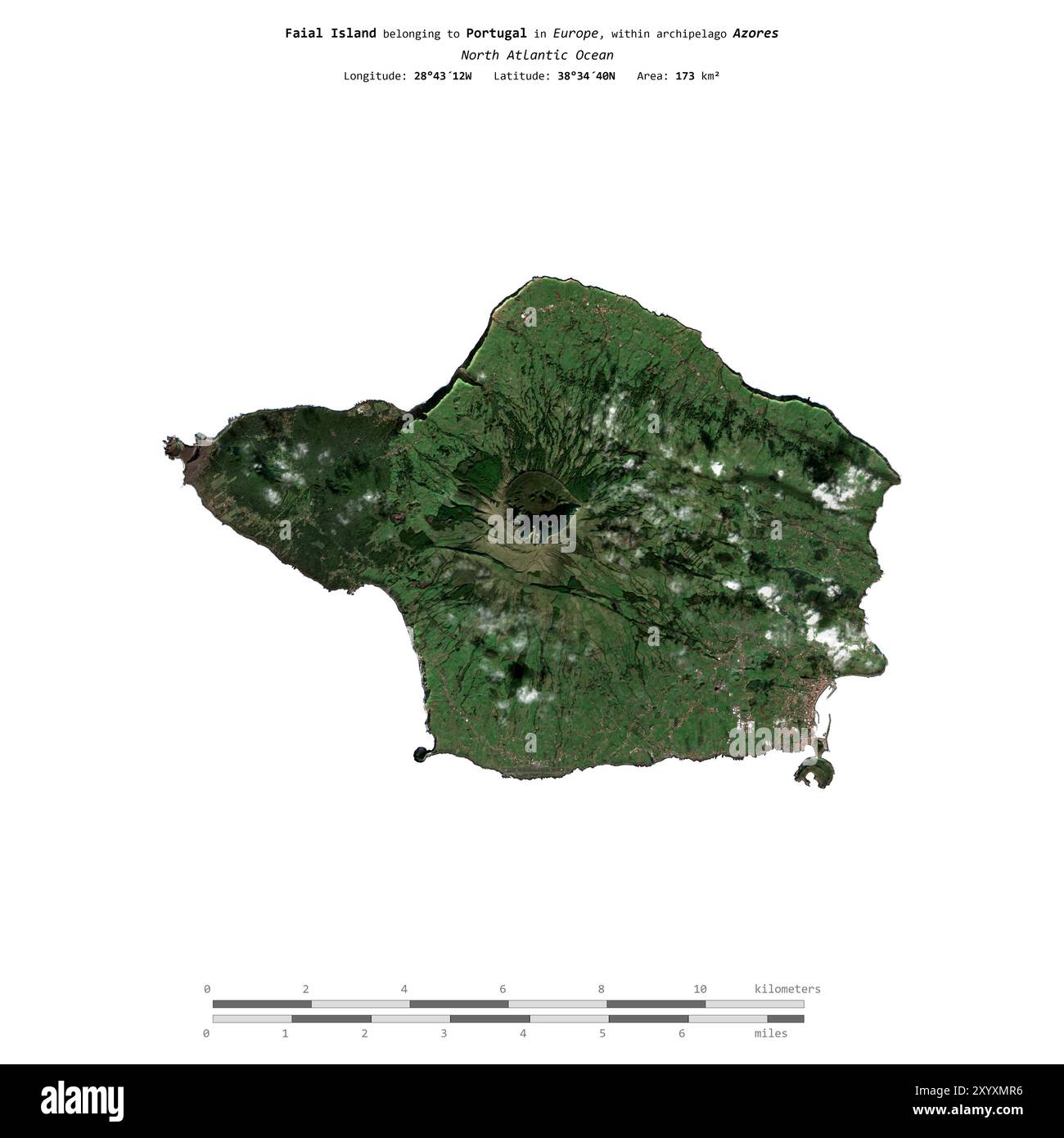Azores map satellite hi-res stock photography and images - Alamy
