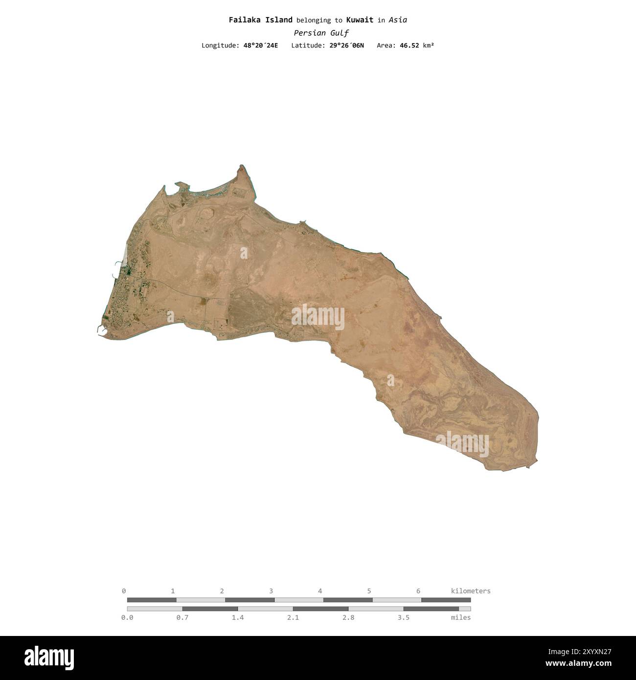 Kuwait Island Map Kuwait Map And Satellite Image