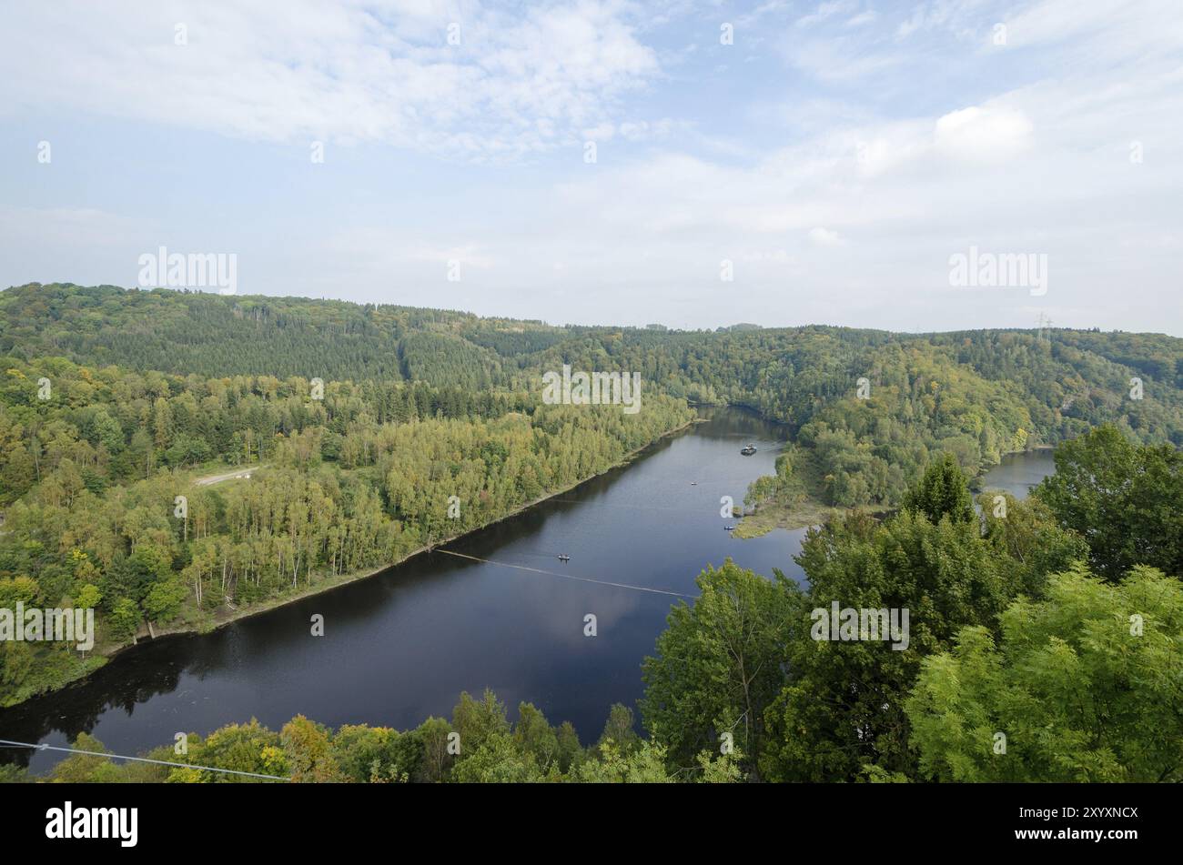 View of the Rappbode Dam. View on Rappbode Dam Stock Photo - Alamy