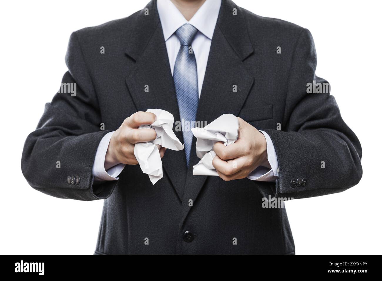 Business problems and failure at work concept, angry businessman in ...