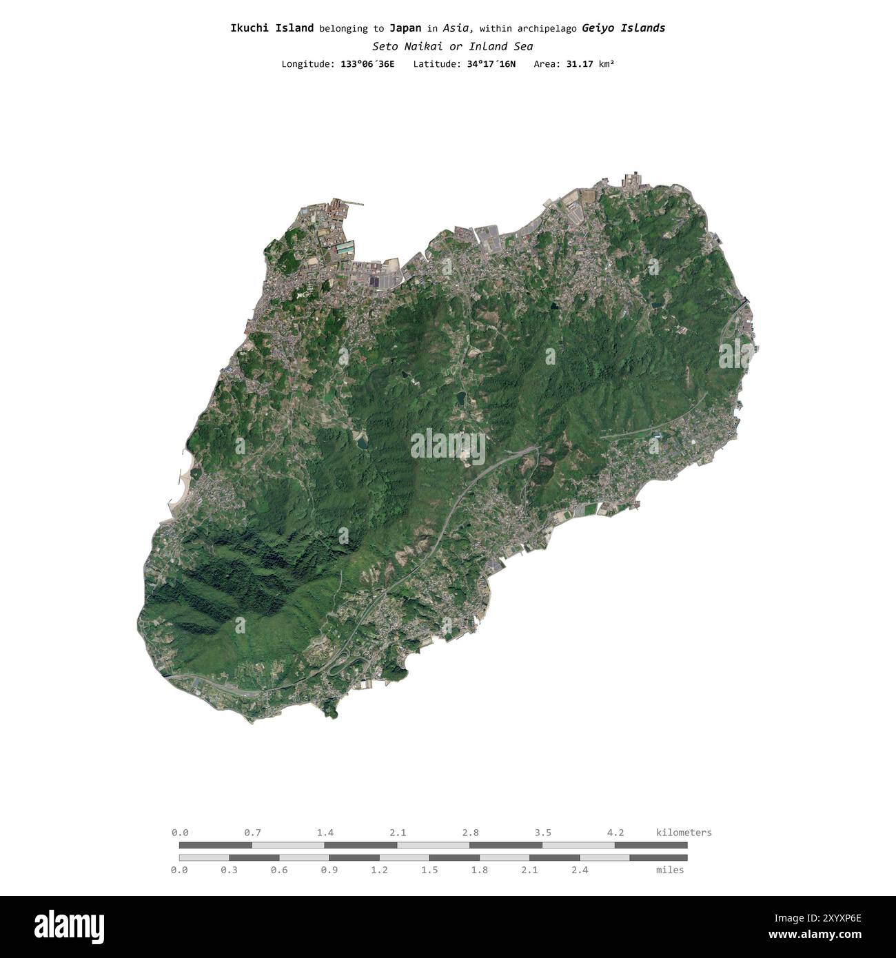 Ikuchi Island in the Seto Naikai or Inland Sea, belonging to Japan ...