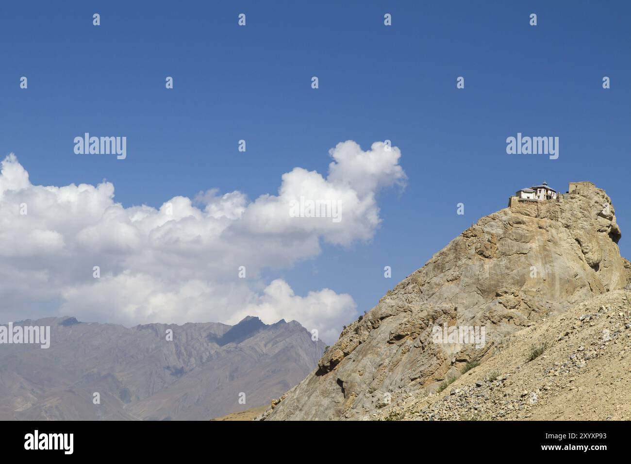 Buddhist monastery above Mulbekh, Ladakh Stock Photo - Alamy