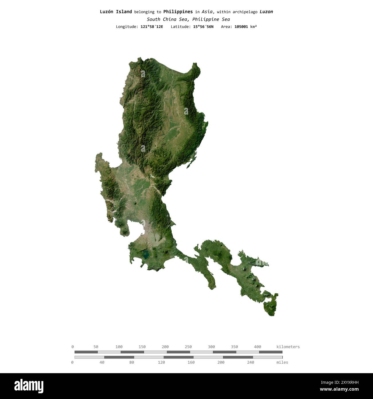Shape luzon island in Cut Out Stock Images & Pictures - Alamy
