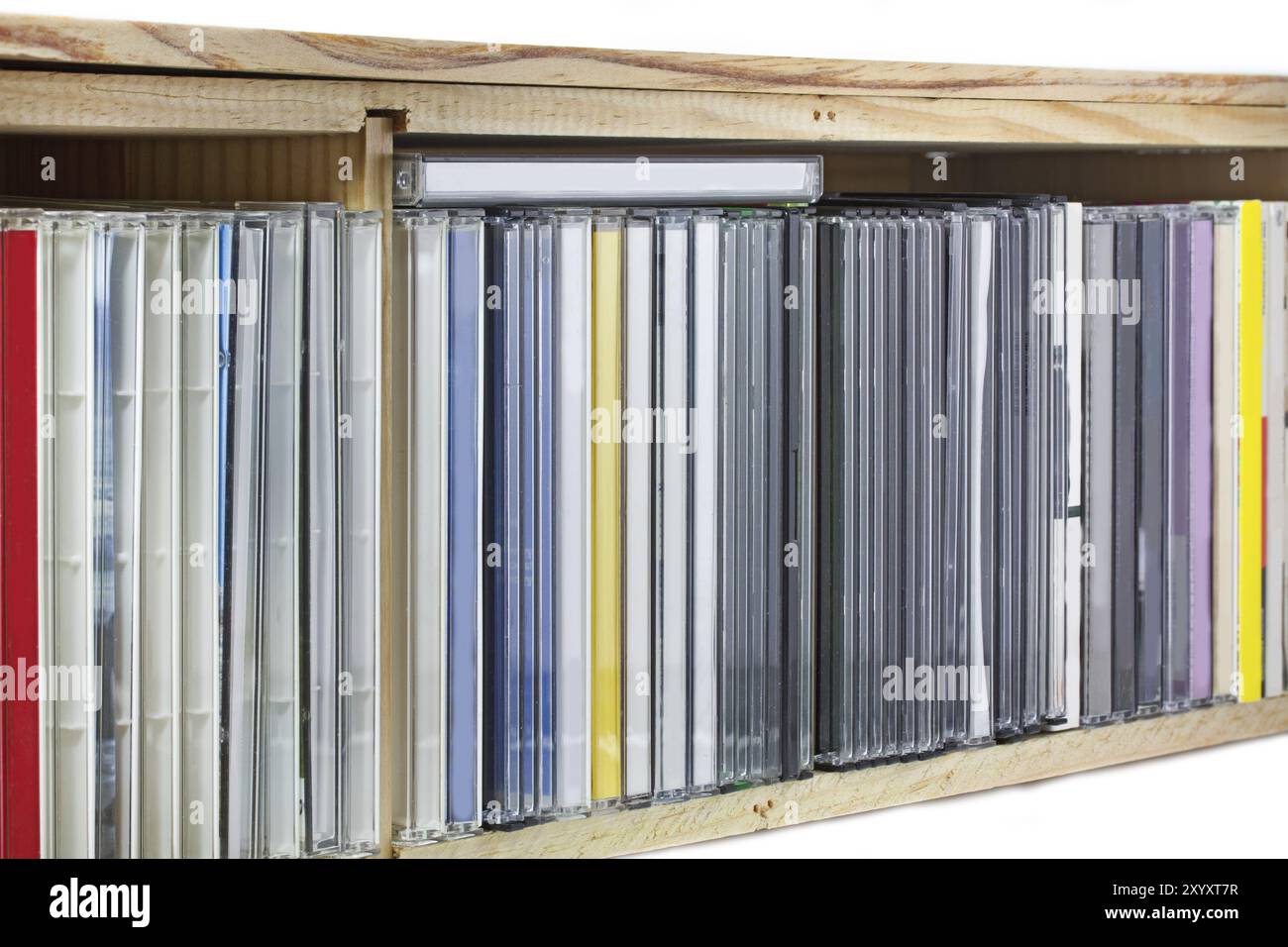 Collection of Compact Discs (CDs) in a shelf Stock Photo - Alamy