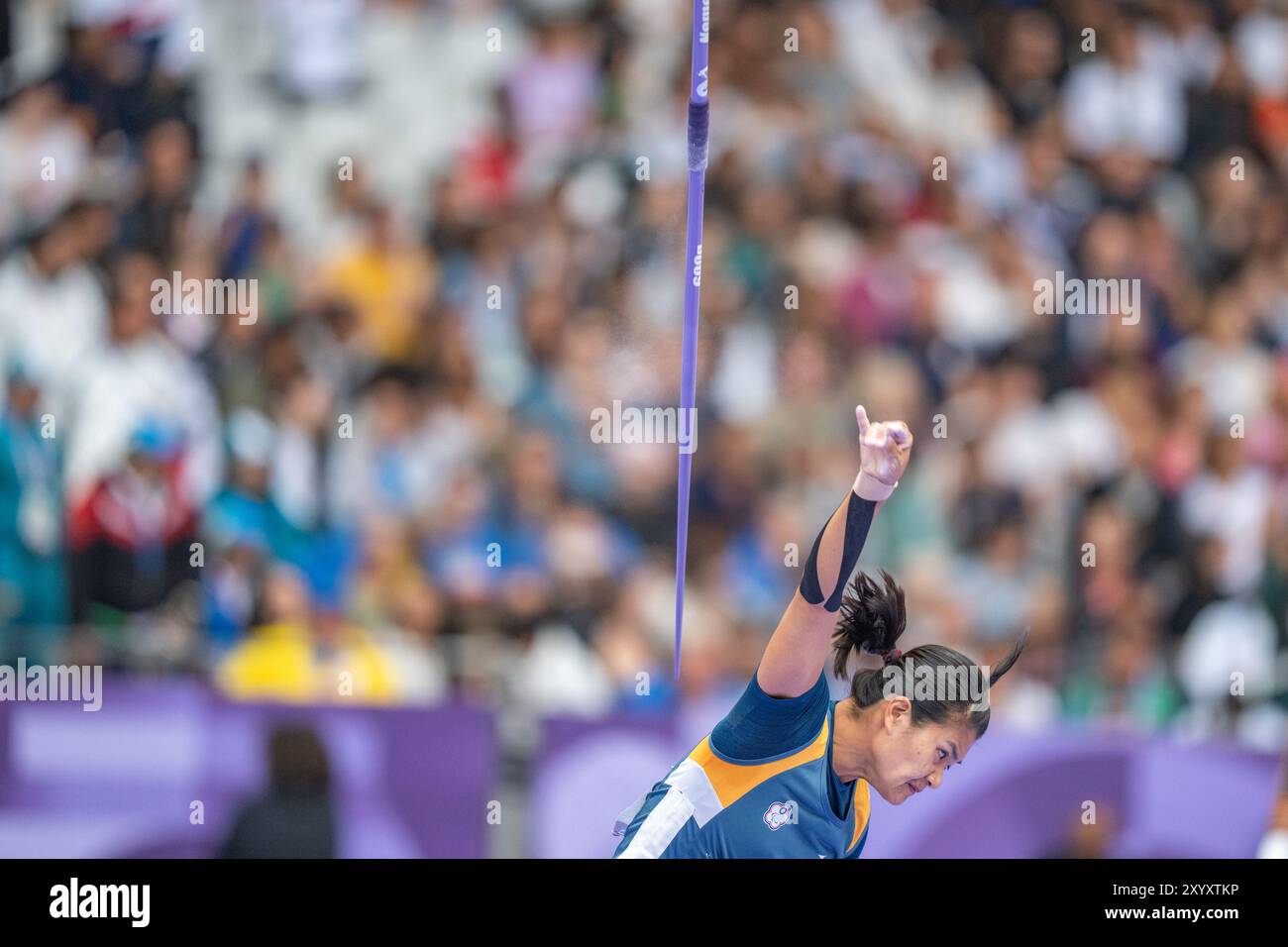 Paris, France. 31st Aug, 2024. Liu Ya-Ting of Chinese Taipei competes ...