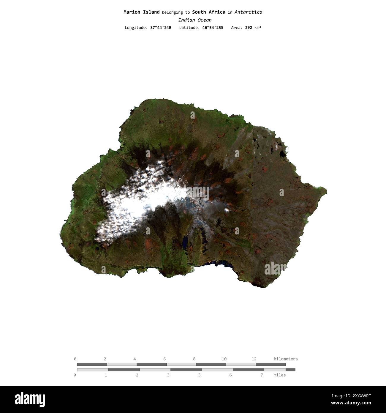 Marion Island in the Indian Ocean, belonging to South Africa, isolated ...