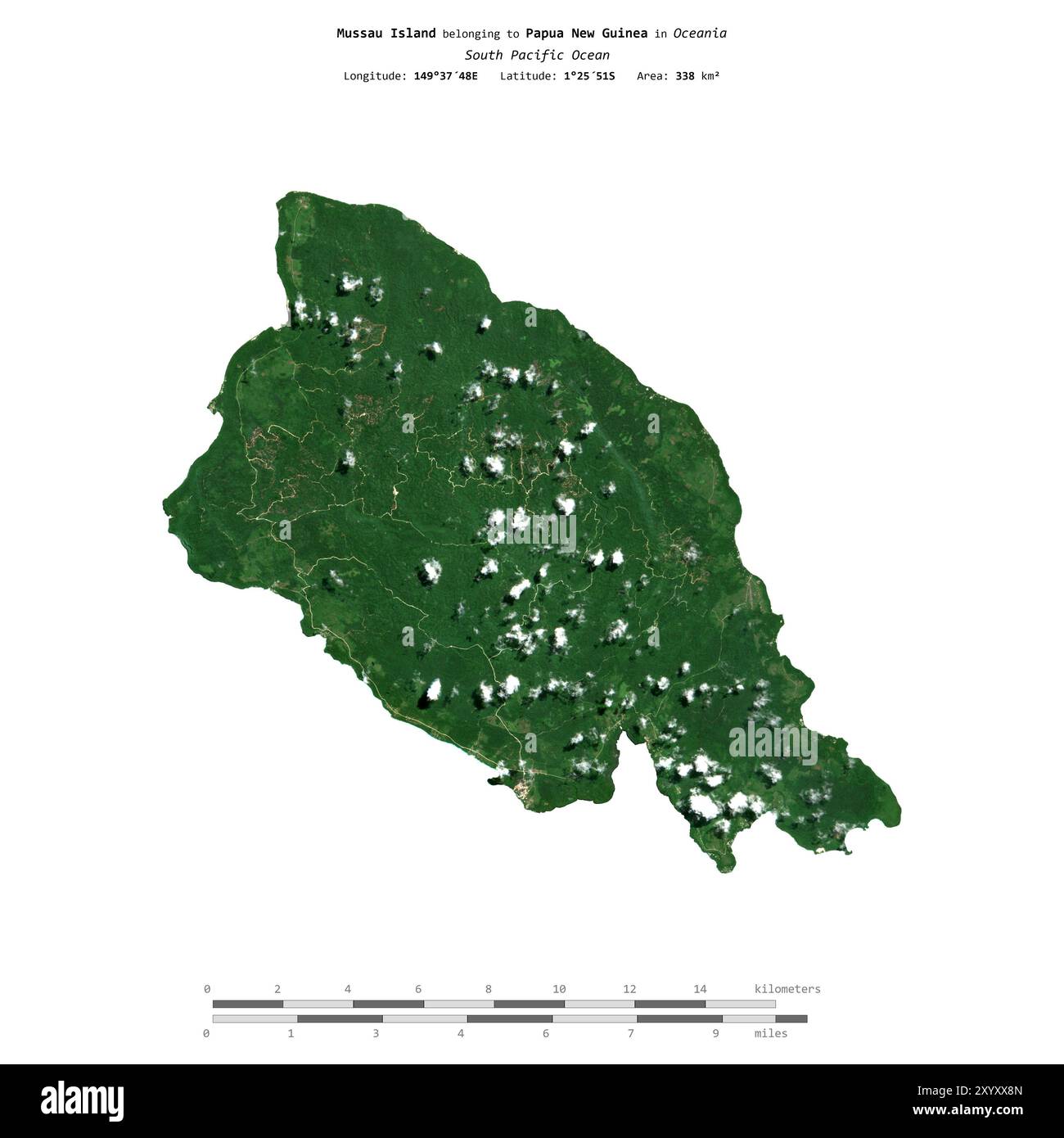 Mussau Island in the South Pacific Ocean, belonging to Papua New Guinea ...