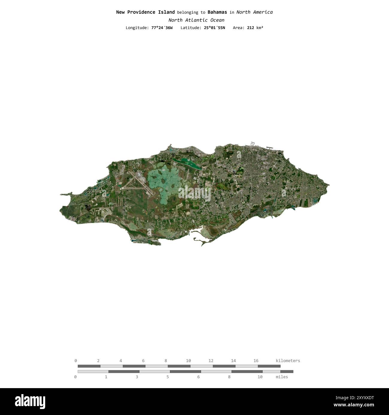 New Providence Island in the North Atlantic Ocean, belonging to Bahamas ...