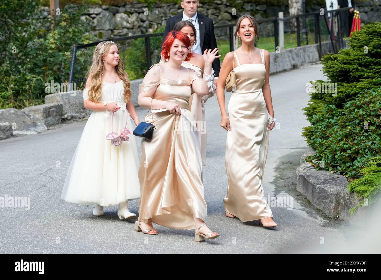 Geiranger 20240831. Princess Märtha Louise's daughters Maud Angelica ...