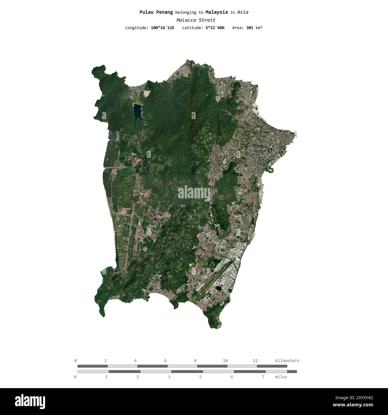 Island penang island map Cut Out Stock Images & Pictures - Alamy