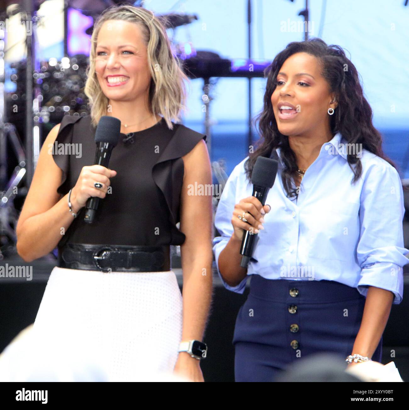 August 30 2024 Dylan Dreyer, Sheinelle Jones on Today Show Citi Concert ...