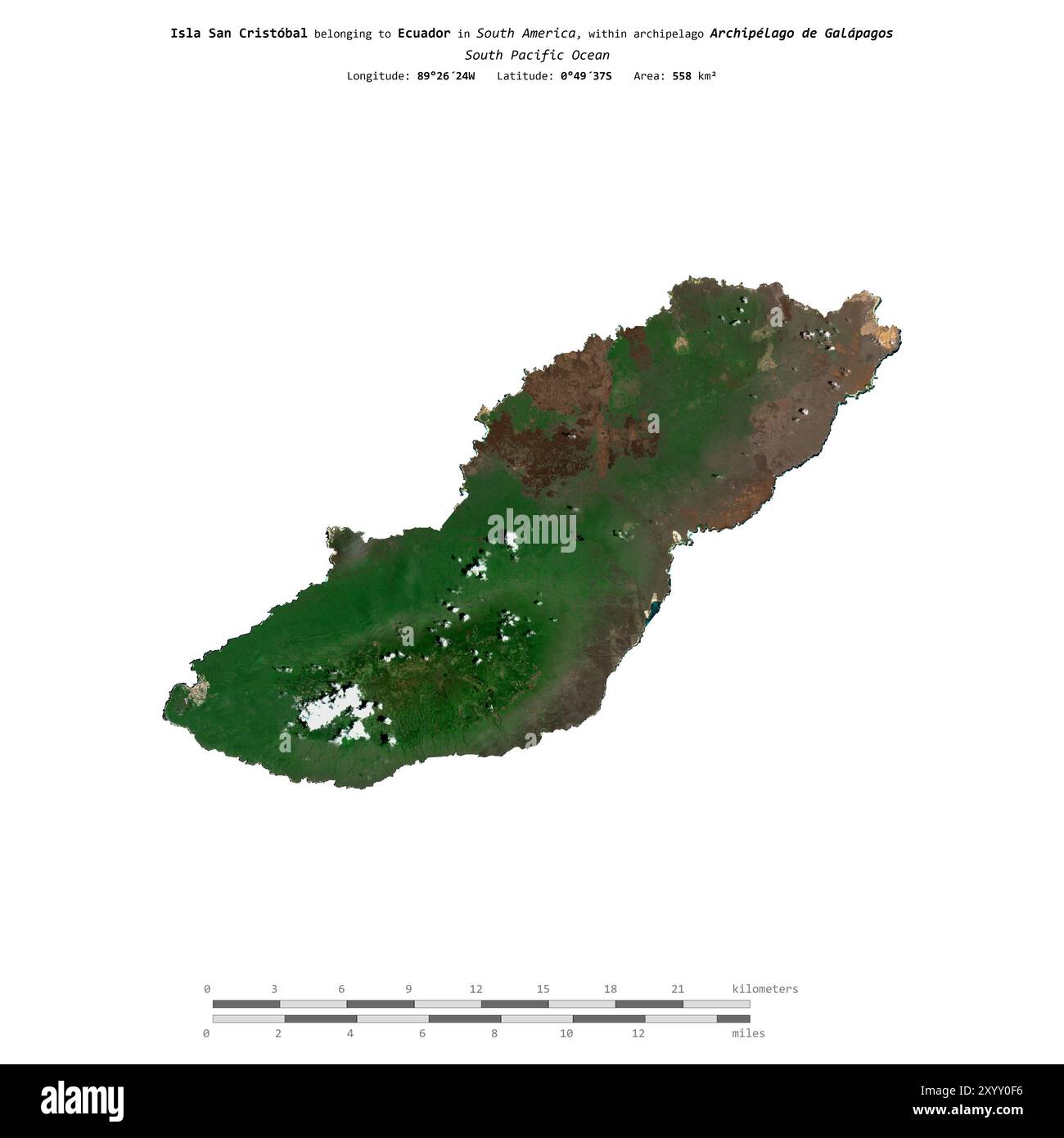 Cristobal island island map Cut Out Stock Images & Pictures - Alamy