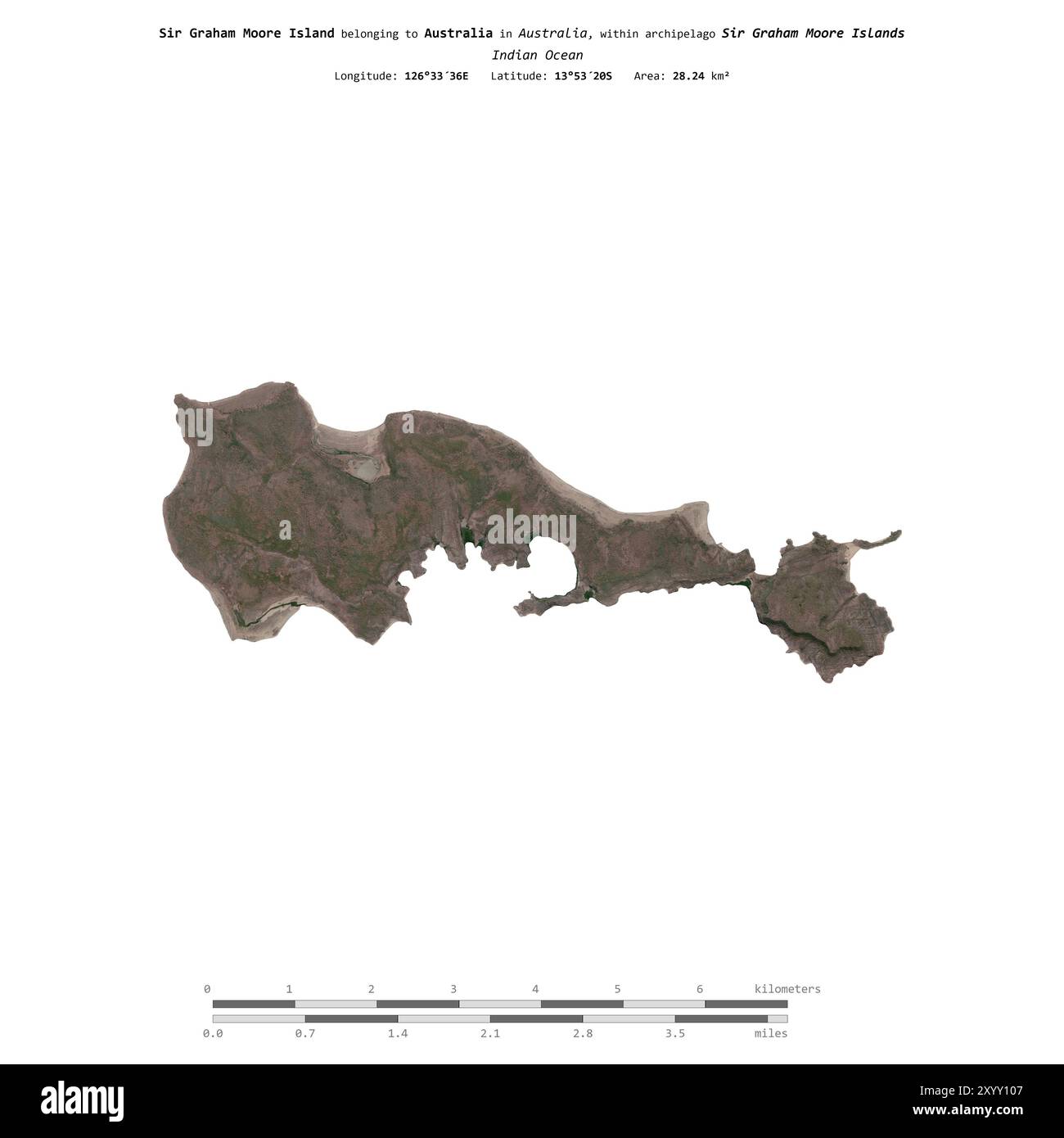 Sir Graham Moore Island in the Indian Ocean, belonging to Australia ...