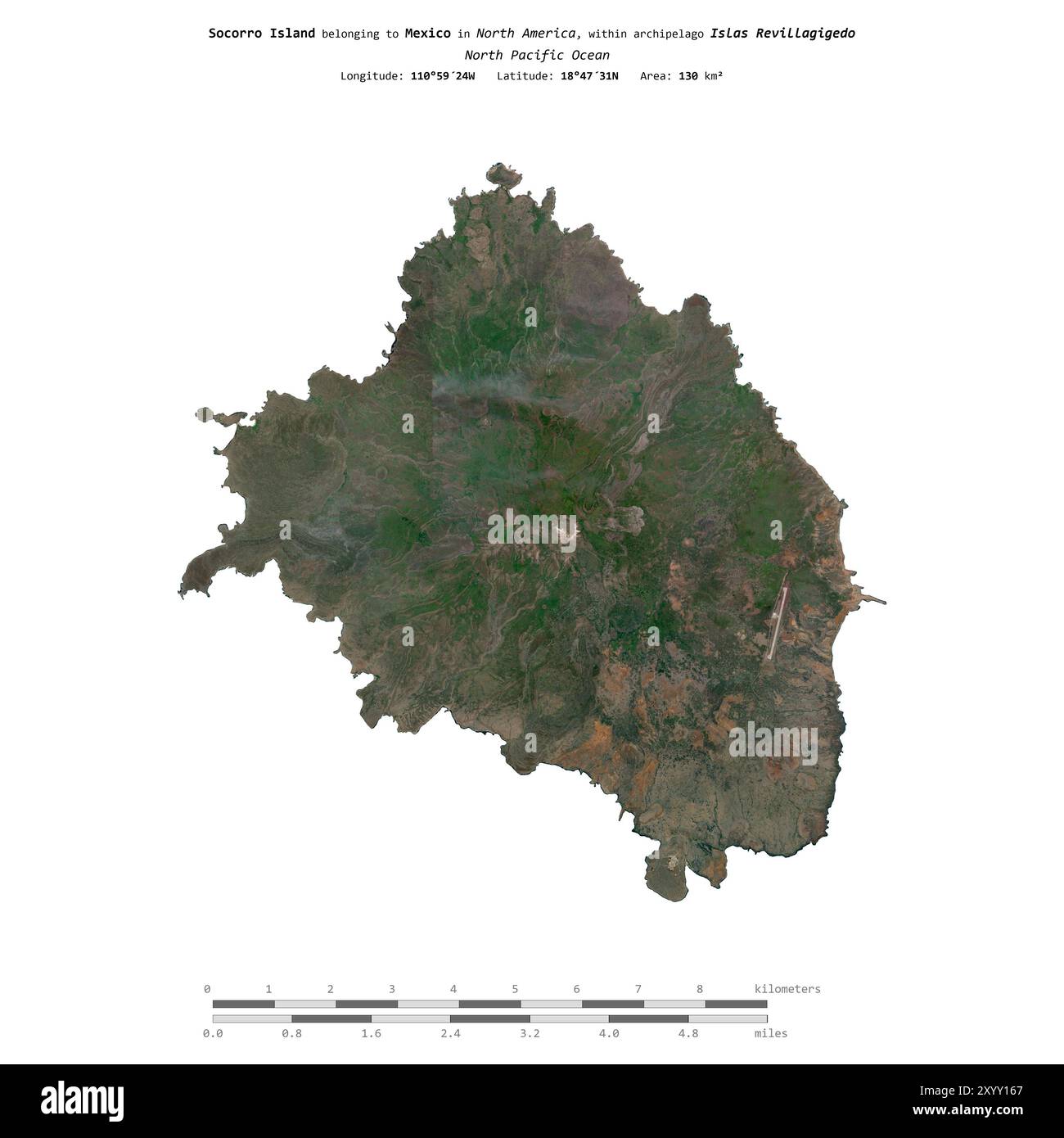 Socorro Island in the North Pacific Ocean, belonging to Mexico ...