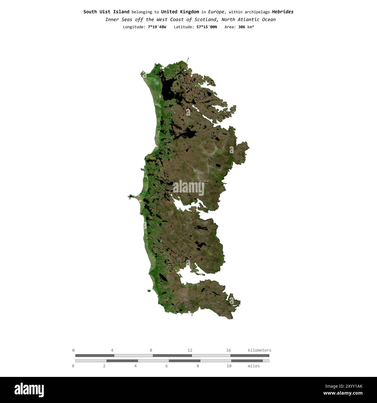 Map of south uist Cut Out Stock Images & Pictures - Alamy