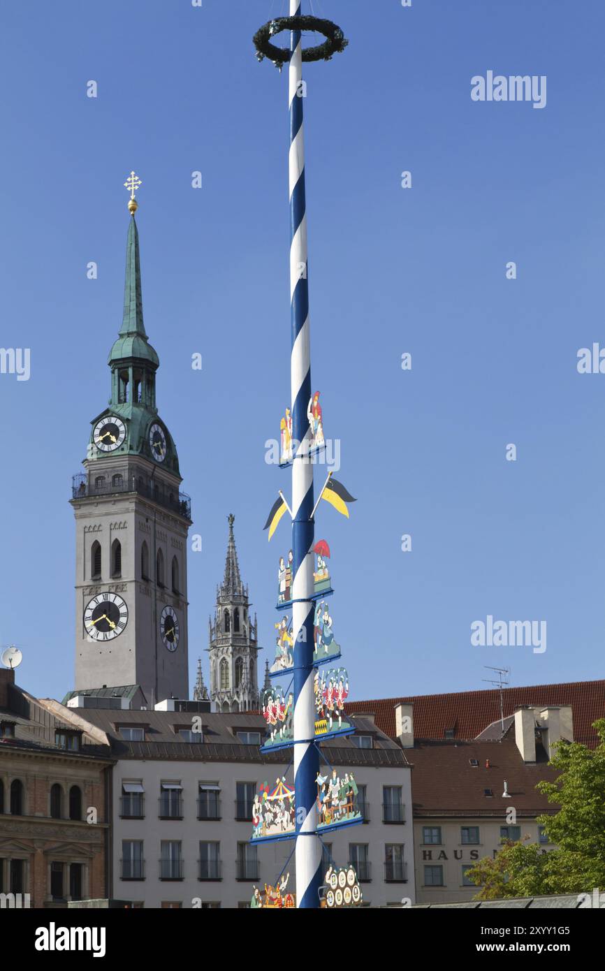 Oktoberfest maypole hi-res stock photography and images - Alamy