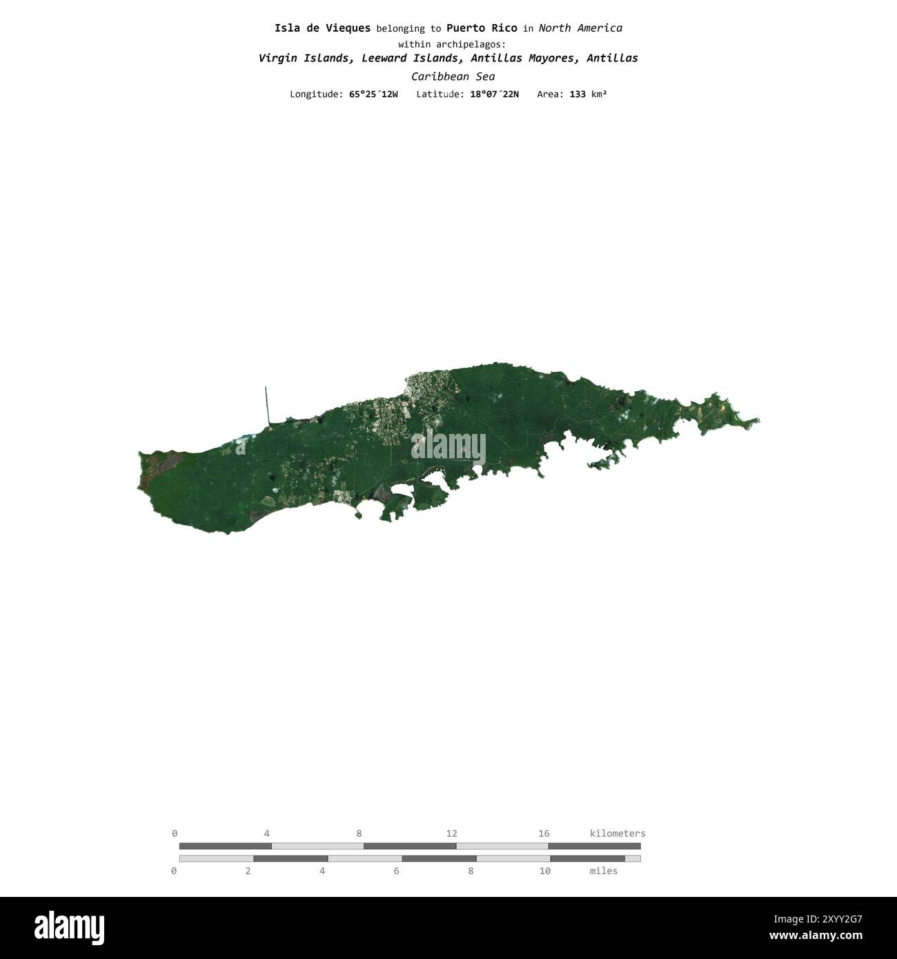 Vieques map hi-res stock photography and images - Alamy