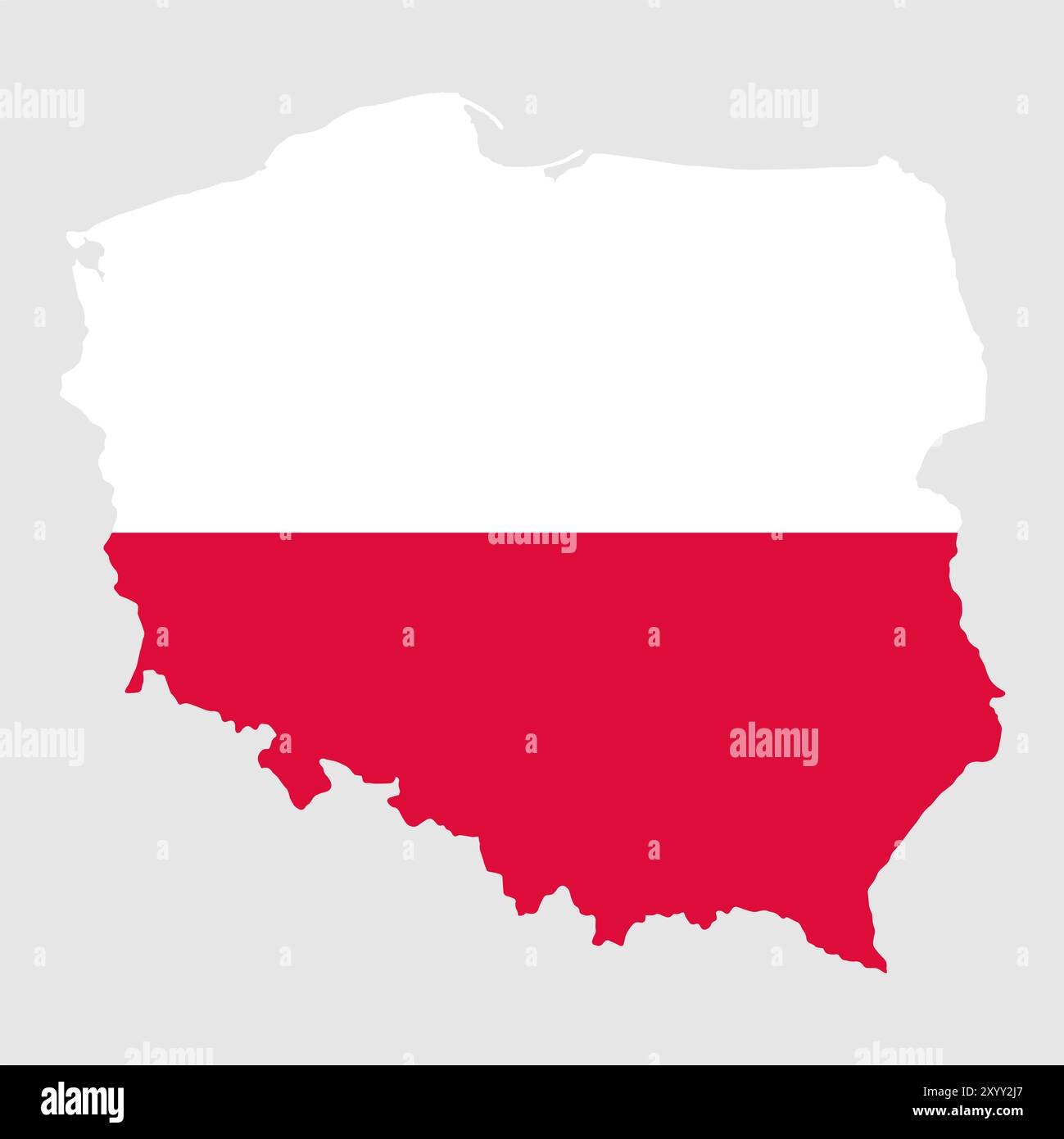 Poland map symbol shape, travel web flat concept icon vector ...