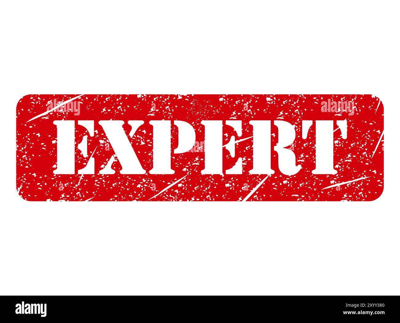 Expert stamp symbol, label sticker sign button, text banner vector ...