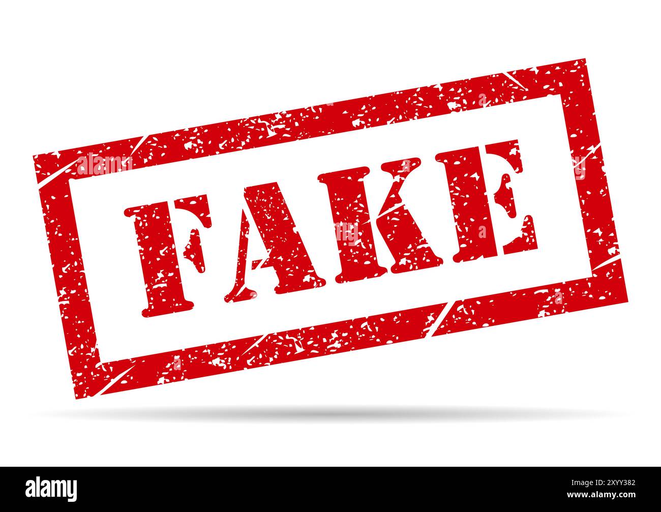 Fake stamp shadow symbol, label sticker sign button, text banner vector ...