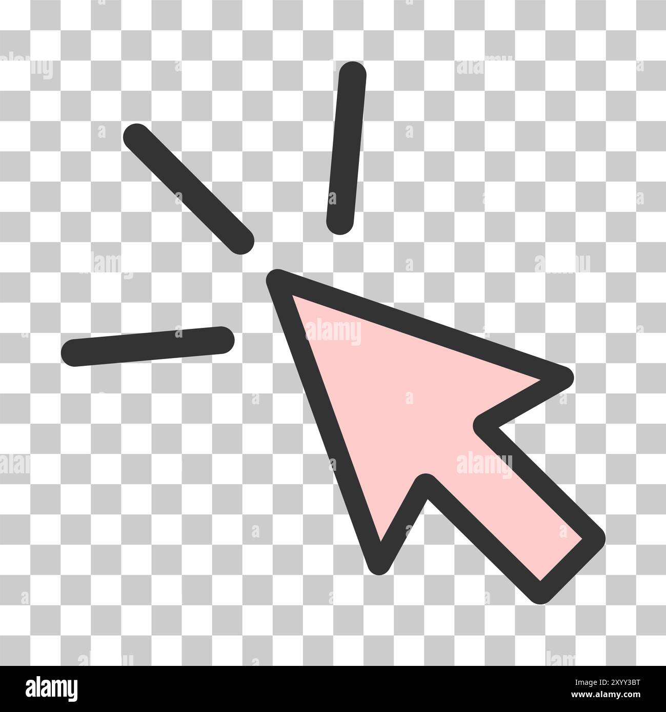 Click icon arrow mouse, web button cursor. Digital design vector ...