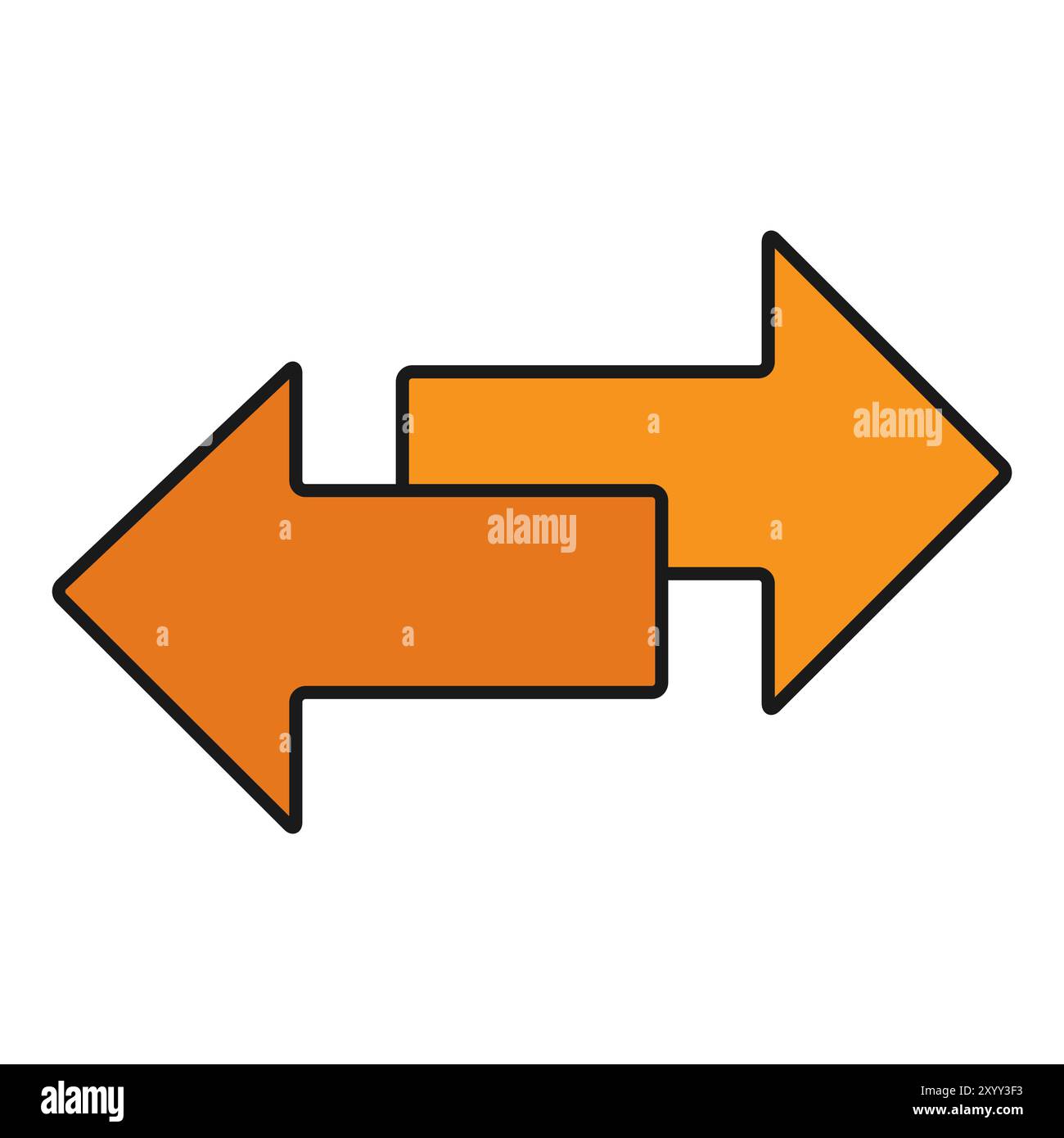 Exchange arrow transfer icon,swap web button design, move symbol vector ...