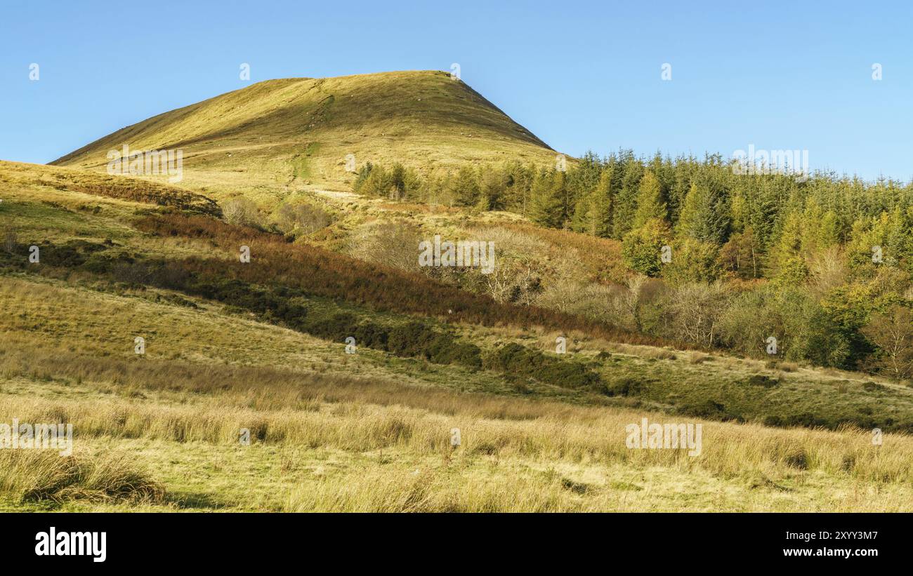 Landscape in the Brecon Beacons National Park between Torpantau and ...