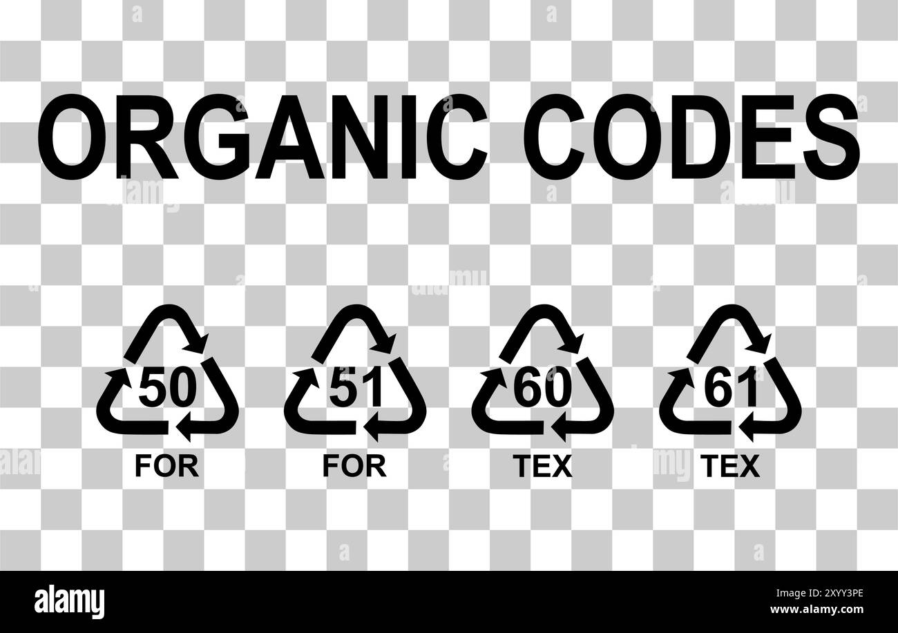 Set of Organic symbol, ecology recycling sign isolated on white ...