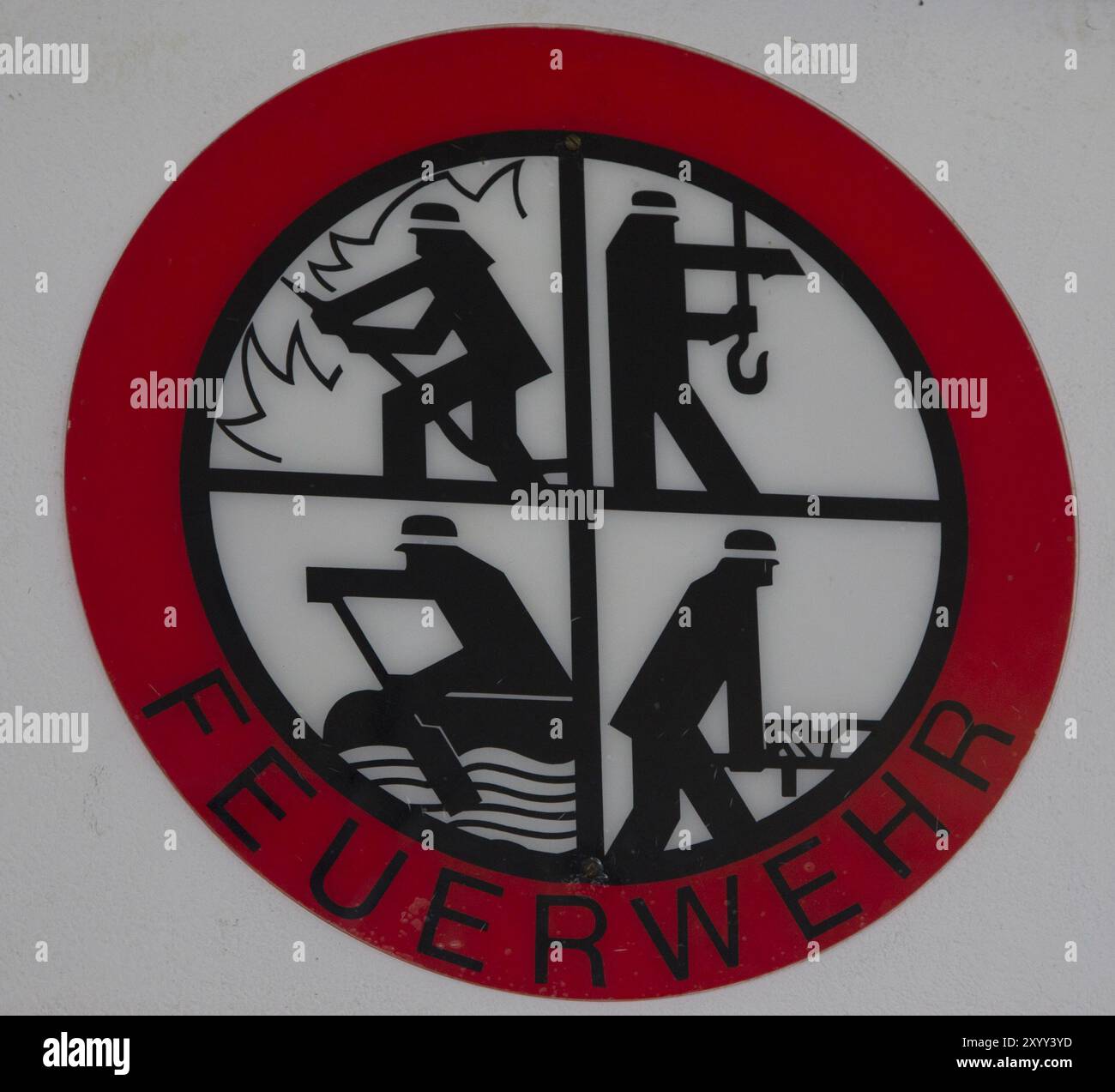 Fire brigade logo Stock Photo - Alamy