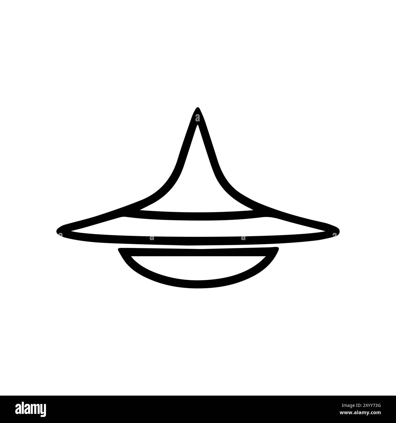 Spinning Top icon or modern line symbol. Vector line art and icon ...