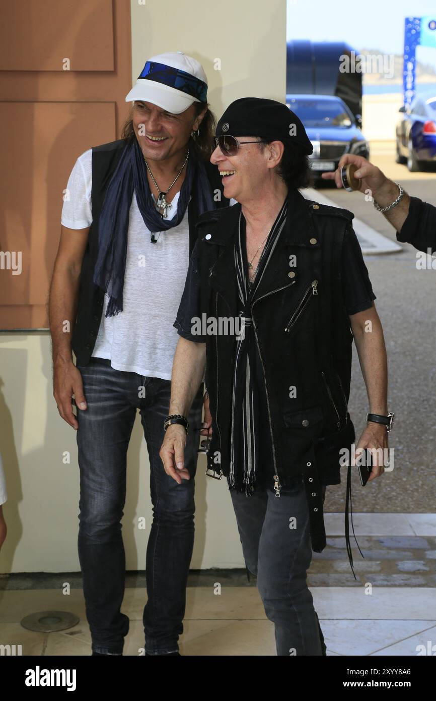 Klaus Meine and Matthias Jabs from the hard rock band Scorpions in ...