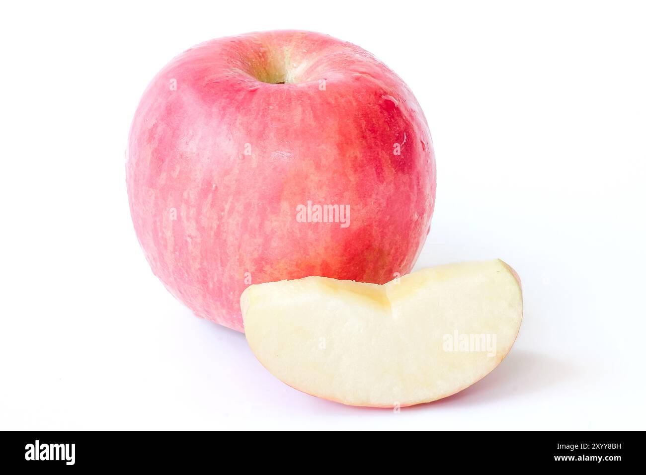 Apple close up isolated on white background Stock Photo - Alamy