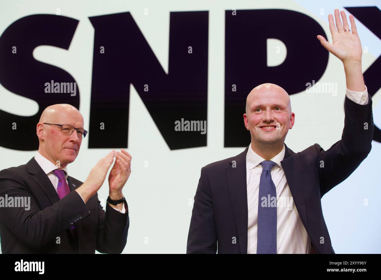 Edinburgh UK, 31st August 2024: Stephen Flynn, right, Westminster ...