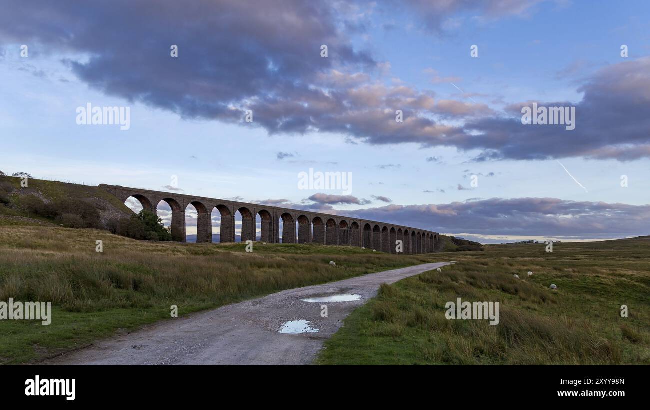 The Ribblehead Viaduct on the Settle-Carlisle Railway, near Ingleton in ...