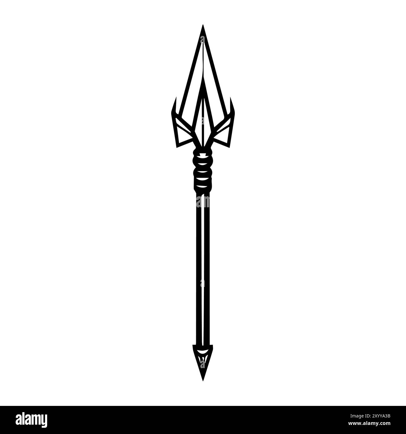 Spear icon or modern line symbol. Vector line art and icon design with ...
