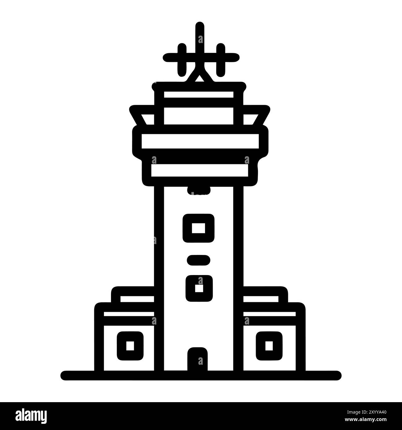 Military Base icon or modern line symbol. Vector line art and icon ...