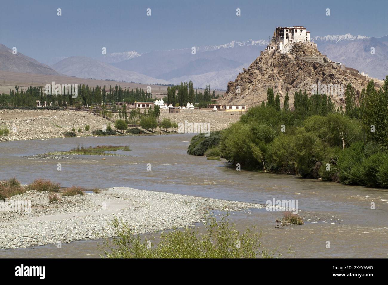The Stakna Buddhist monastery on the Indus, Ladakh Stock Photo - Alamy