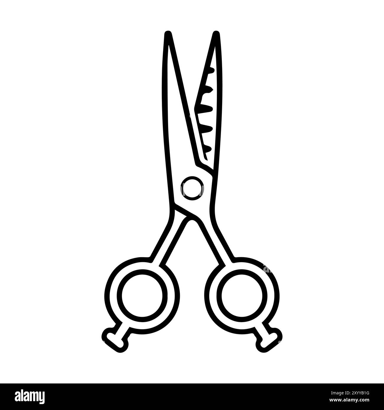 Scissors icon or modern line symbol. Vector line art and icon design ...