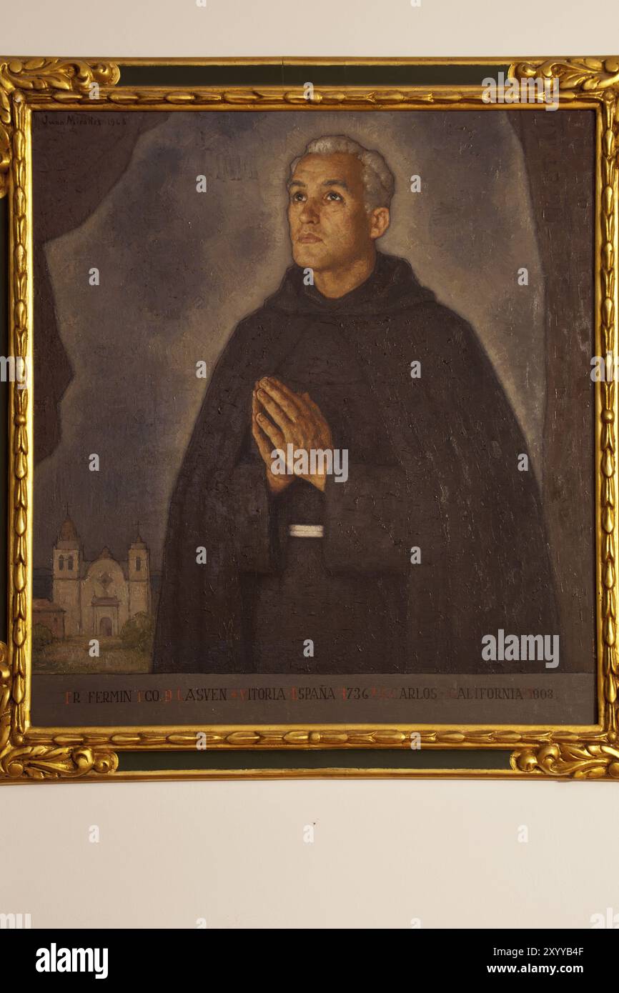 Fray Fermin Francisco De Lasven. Juan Miralles, Oil on canvas.Fray Junipero Serra Museum.Petra ...