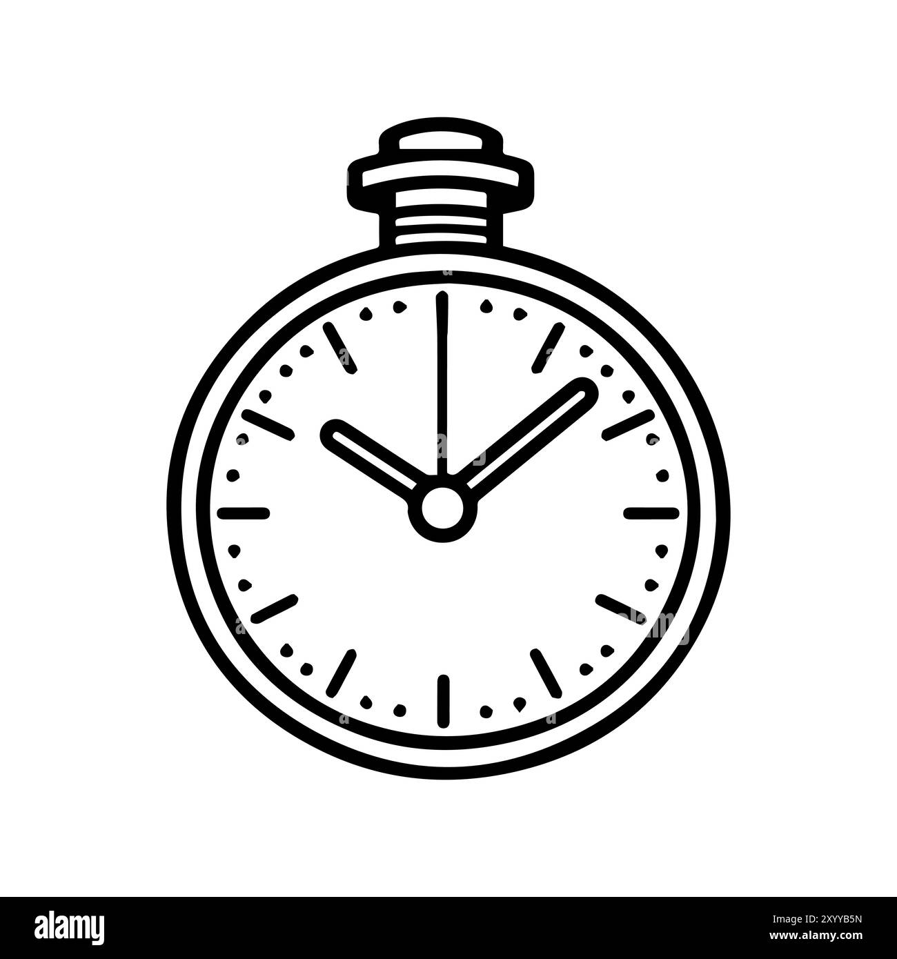 Stopwatch icon or modern line symbol. Vector line art and icon design ...