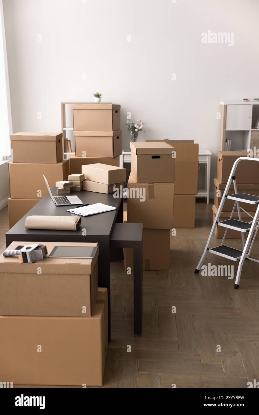 Stockroom with boxes hi-res stock photography and images - Alamy