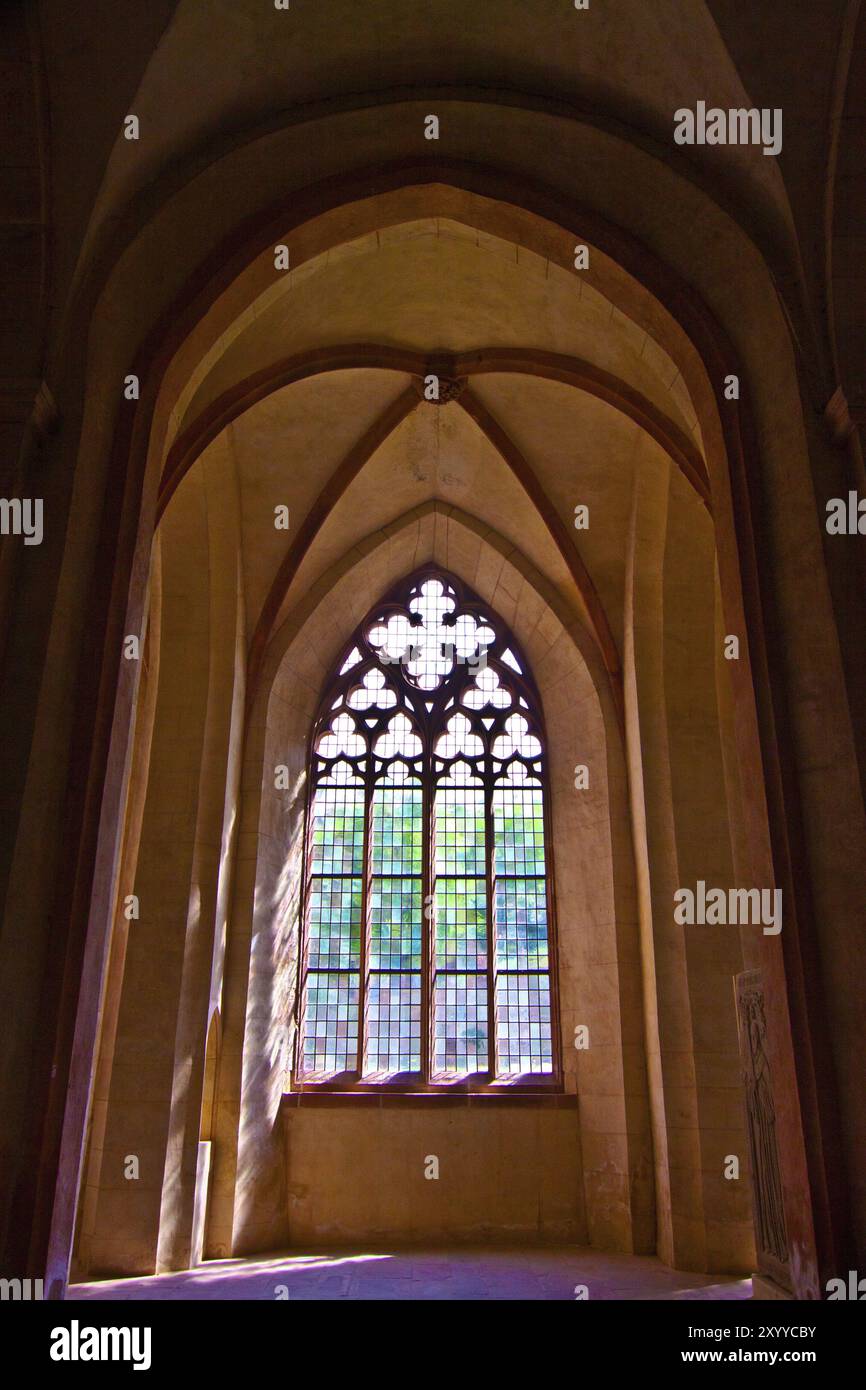 Church windows and cross arch Stock Photo - Alamy