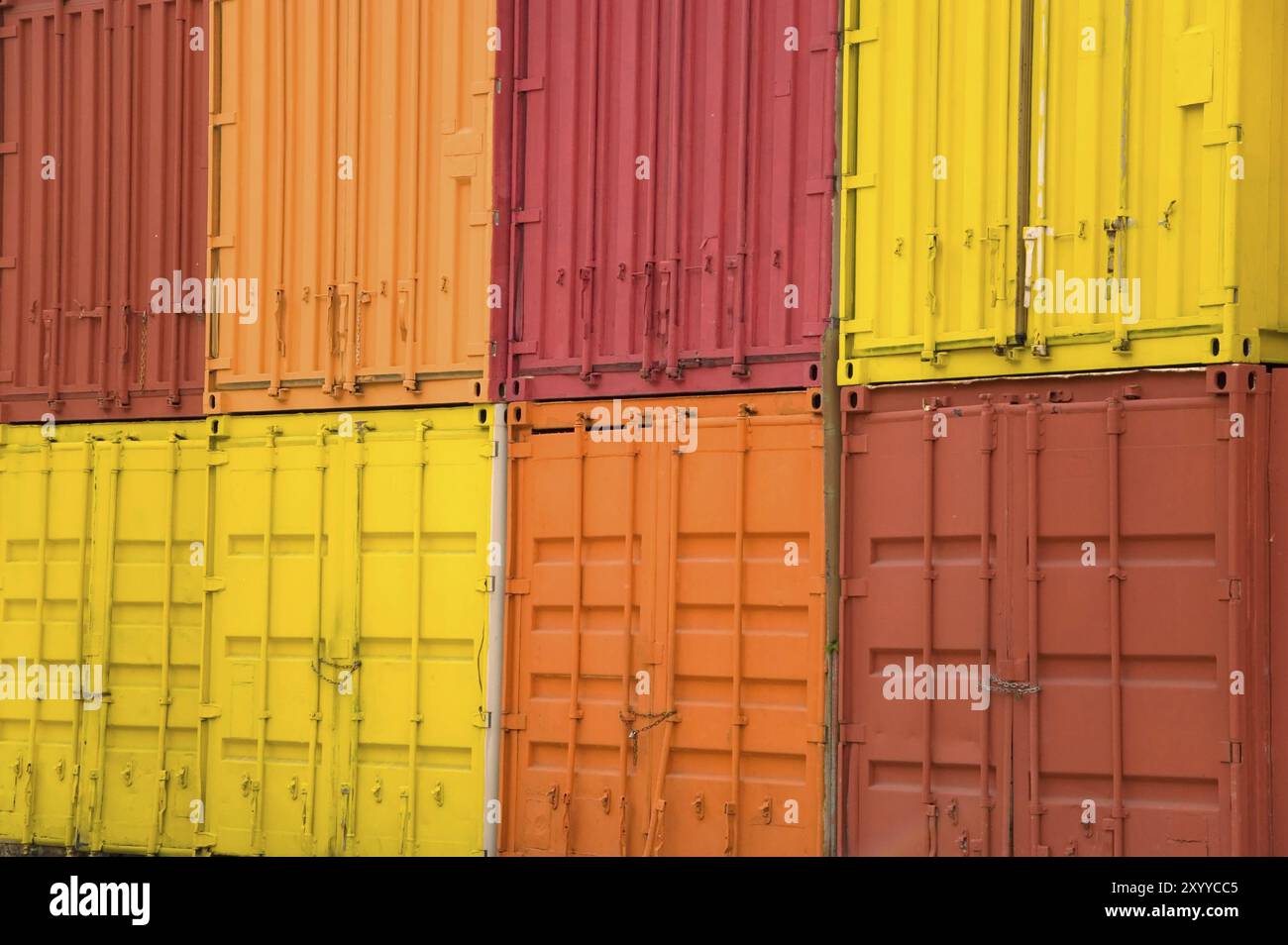 Multi colored containers goods hi-res stock photography and images - Alamy