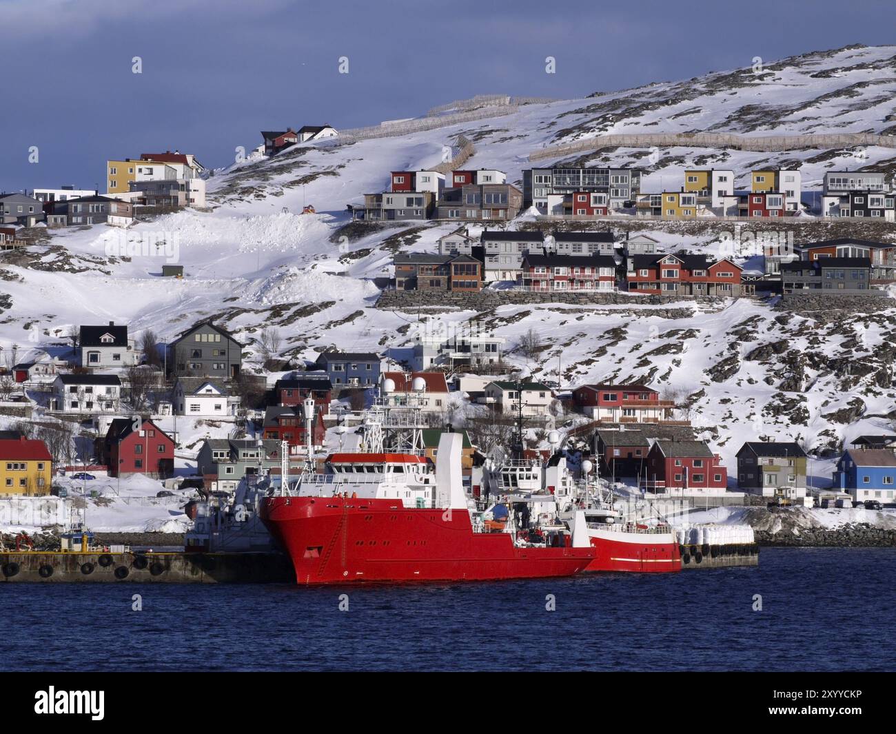 Norway people hammerfest snow hi-res stock photography and images - Alamy