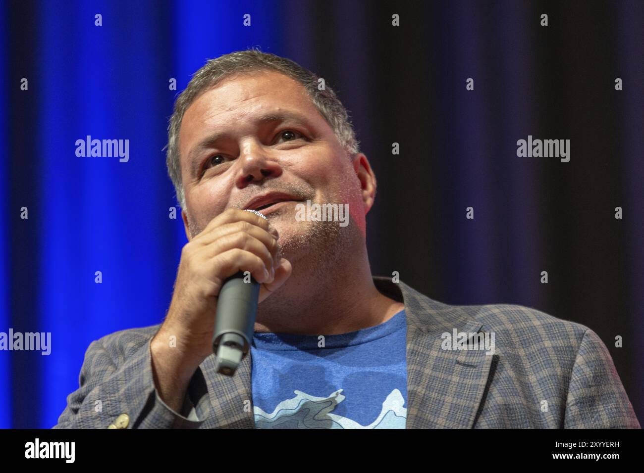 BONN, GERMANY, MAY 19th 2018: Aaron Douglas (*1971, canadian actor ...